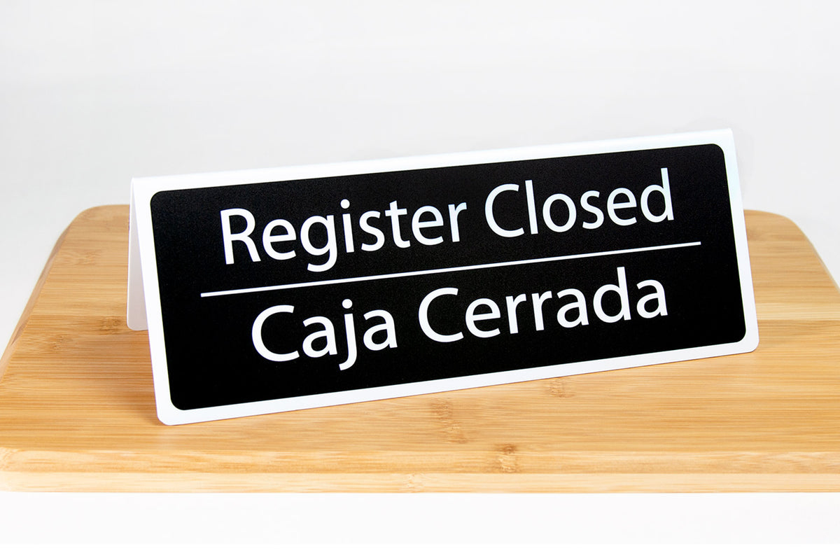 Register Closed Tents Bilingual - Large | City Grafx