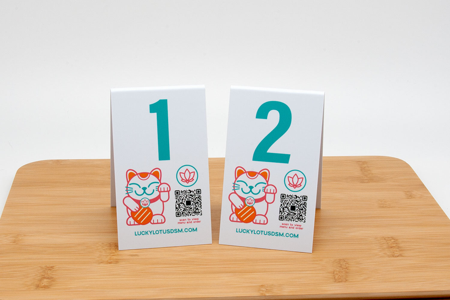 Custom Printed Tall Table Numbers | City Grafx