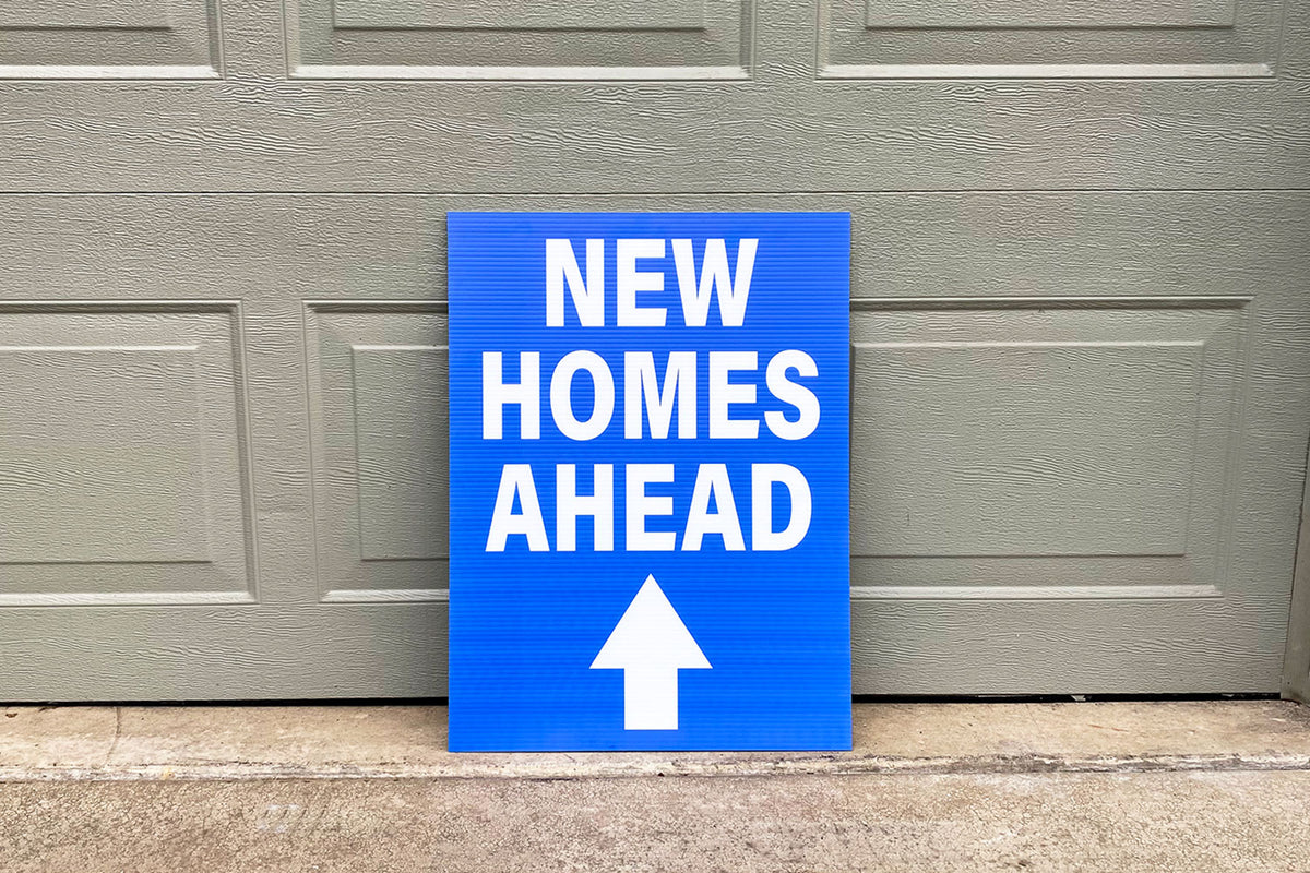 8pk New Homes Ahead Real Estate Signs | City Grafx