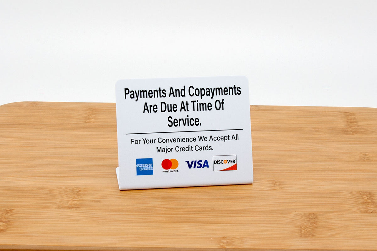Payment and Copayment Signs | City Grafx
