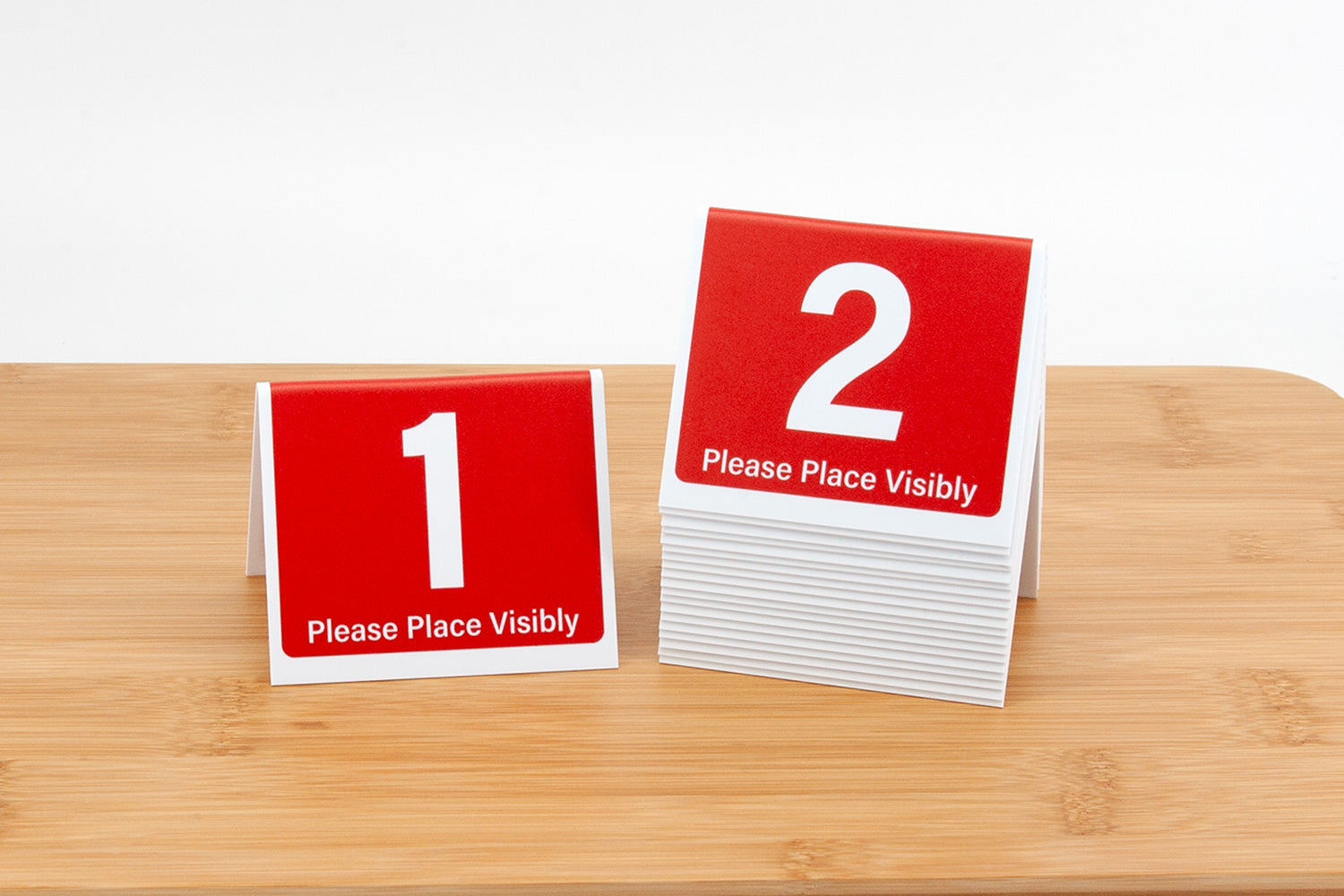 Standard Red Table Numbers | City Grafx