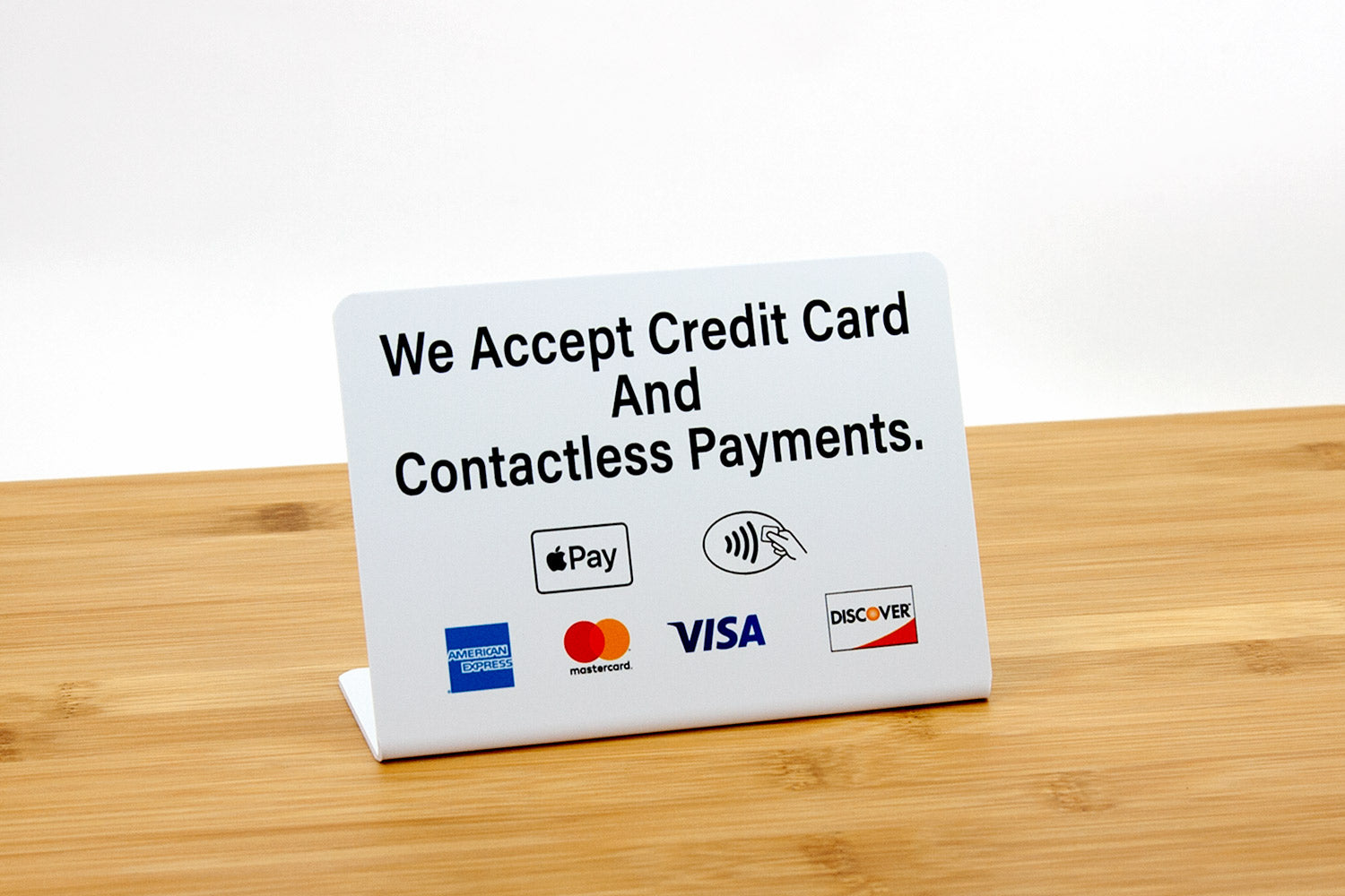Credit Card & Contactless Payment Signs | City Grafx