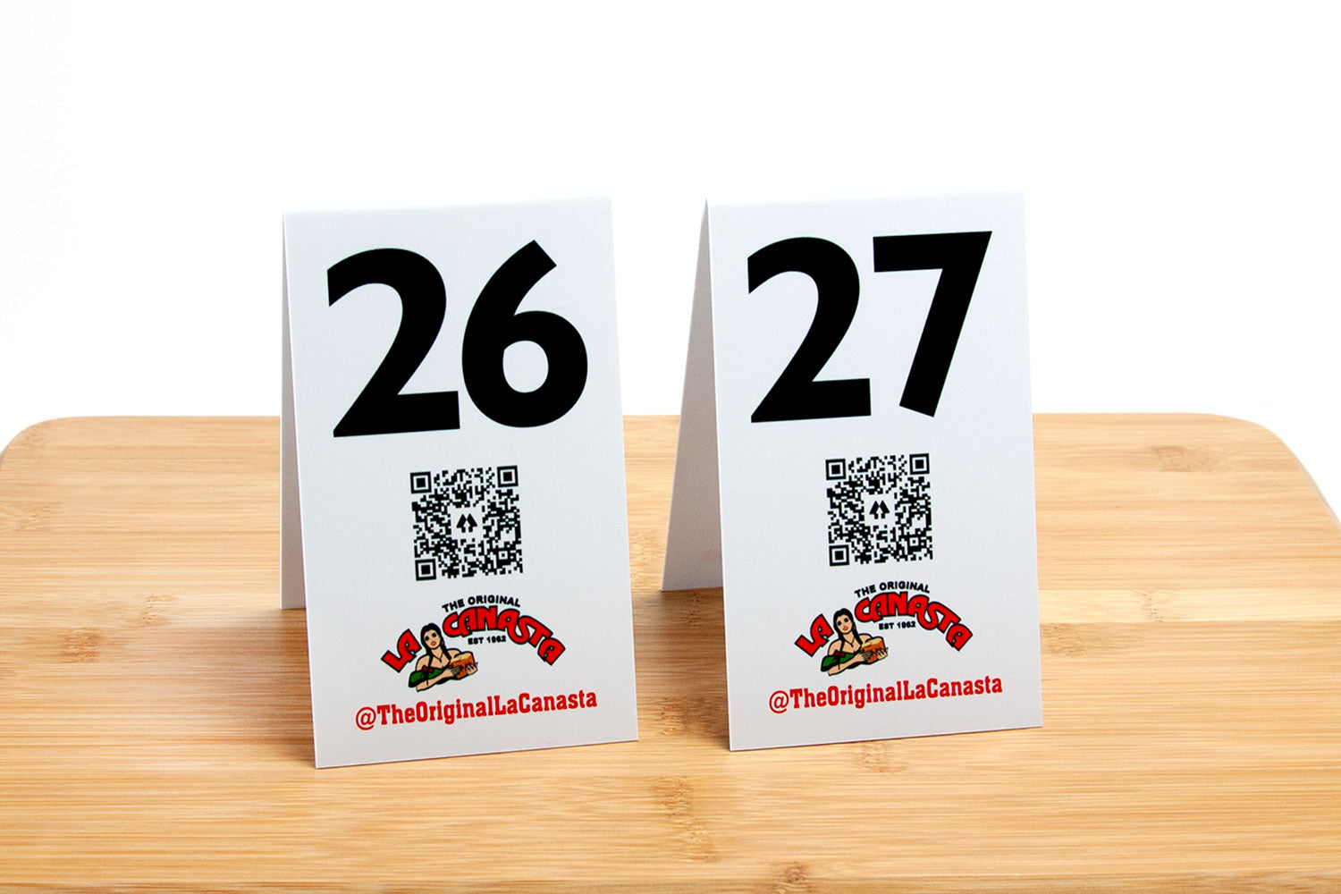 Custom Printed Tall Table Numbers | City Grafx