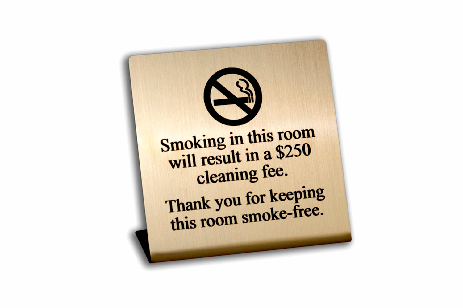 Engraved No Smoking Room Signs | City Grafx