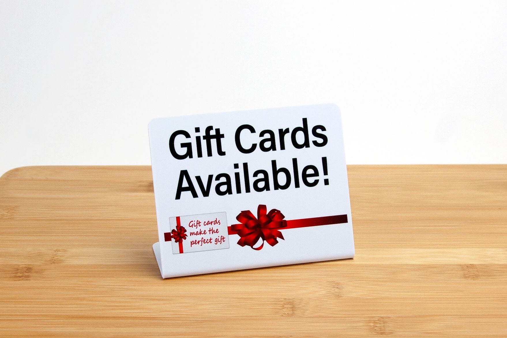 Small Gift Cards Available Counter Signs | City Grafx