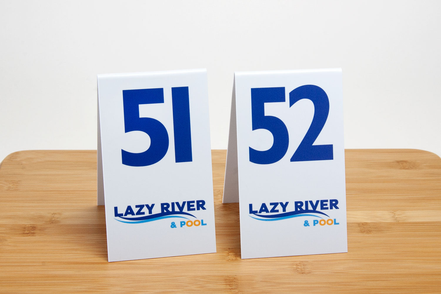 Custom Printed Tall Table Numbers | City Grafx
