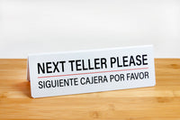 Next Teller Please Bank Signs | City Grafx
