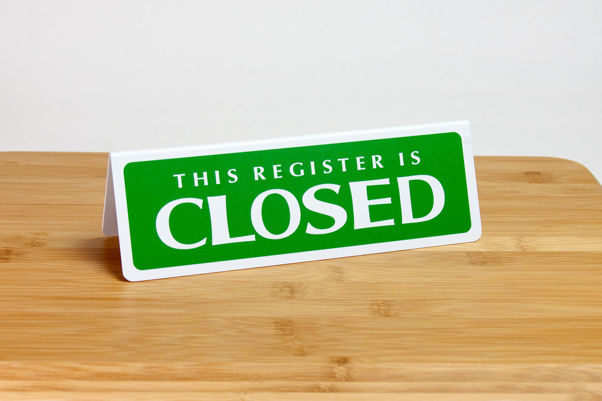 5pk Register Closed Tents - Small – City Grafx